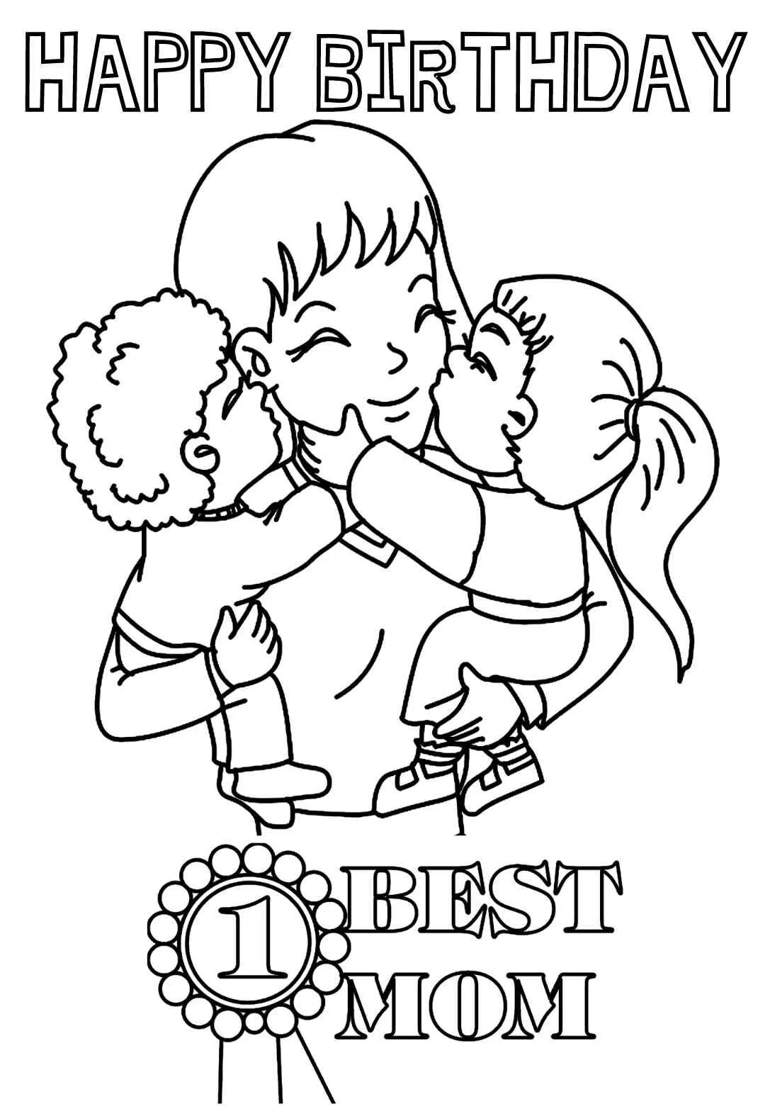 10+ Fun Birthday Coloring Pages For Mom + CARDS (free) — PRINTBIRTHDAY ...