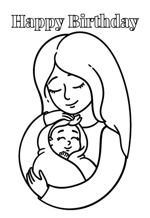 10+ Fun Birthday Coloring Pages For Mom + CARDS (free) — PRINTBIRTHDAY ...