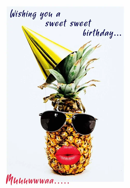 Pineapple Printable Birthday Cards — PRINTBIRTHDAY.CARDS