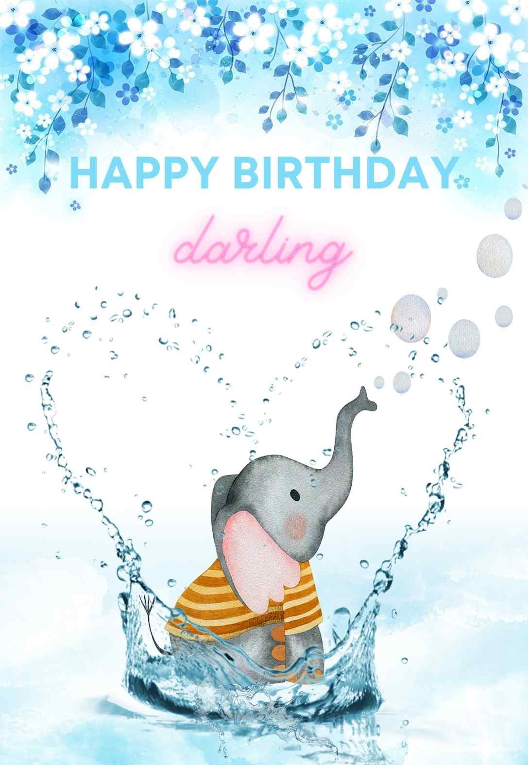 10 Elephant Printable Birthday Cards (free) — PRINTBIRTHDAY.CARDS