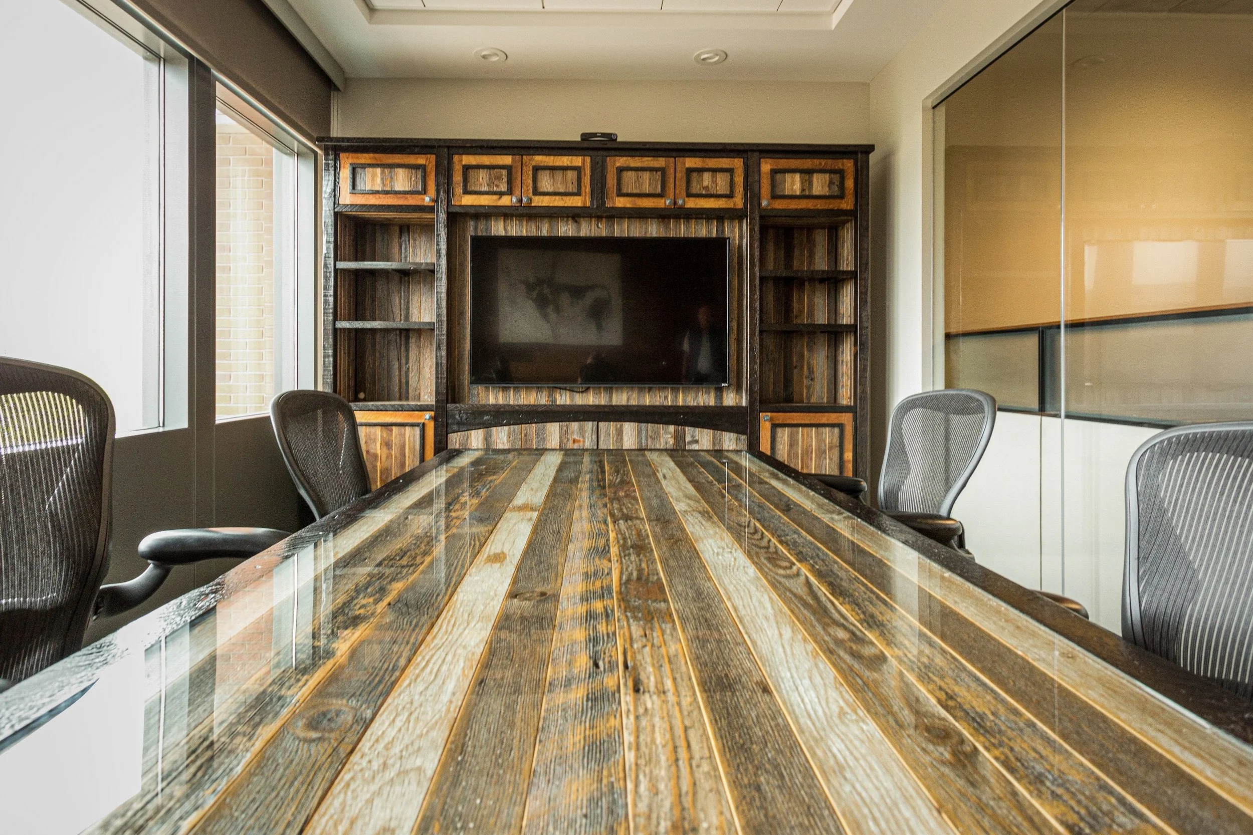 40 North Custom Office Build Out Silverado Style — Reclaimed Rustic ...