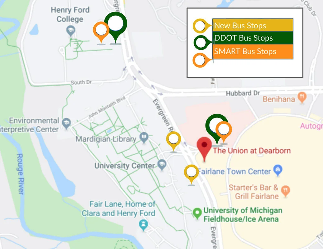 University Of Michigan Dearborn Campus Map - United States Map