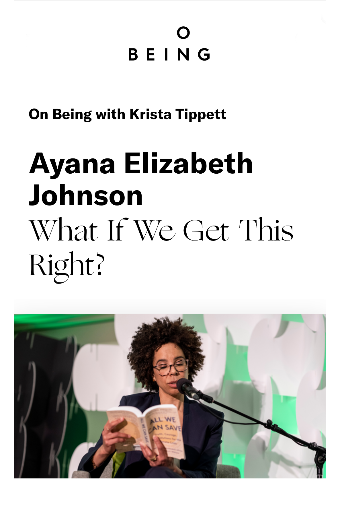 PRESS — Ayana Elizabeth Johnson