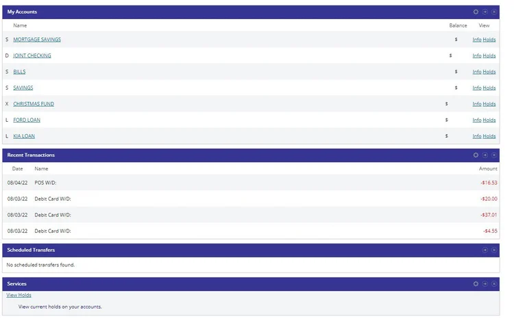 Configuring your Online Banking Dashboard | InFirst FCU