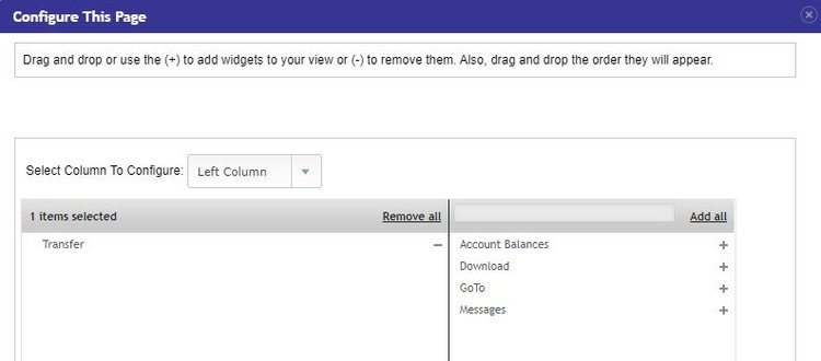 Configuring your Online Banking Dashboard | InFirst FCU