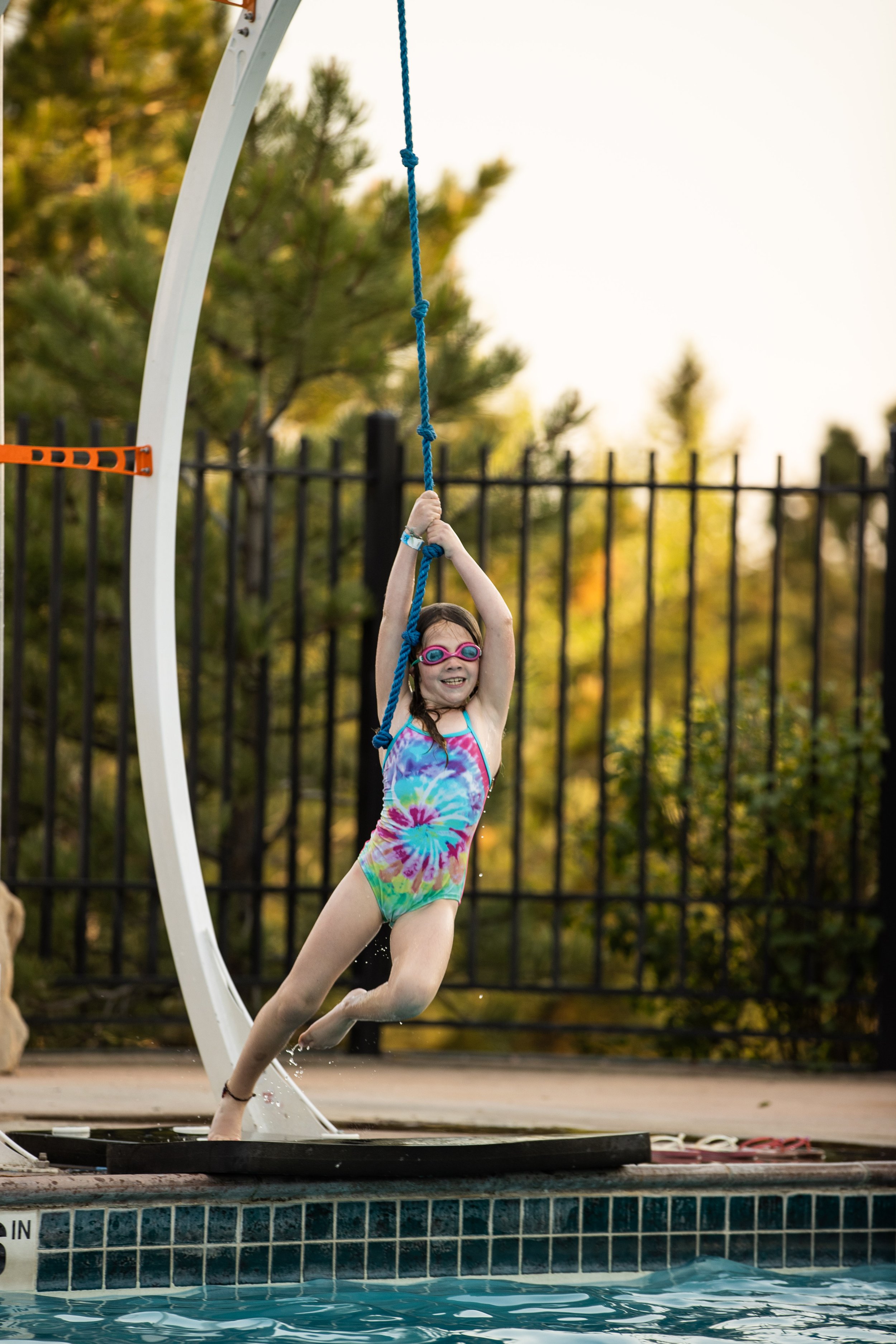 Zip Line Meets Rope Swing — Poolside Adventures | Makers of AquaClimb ...