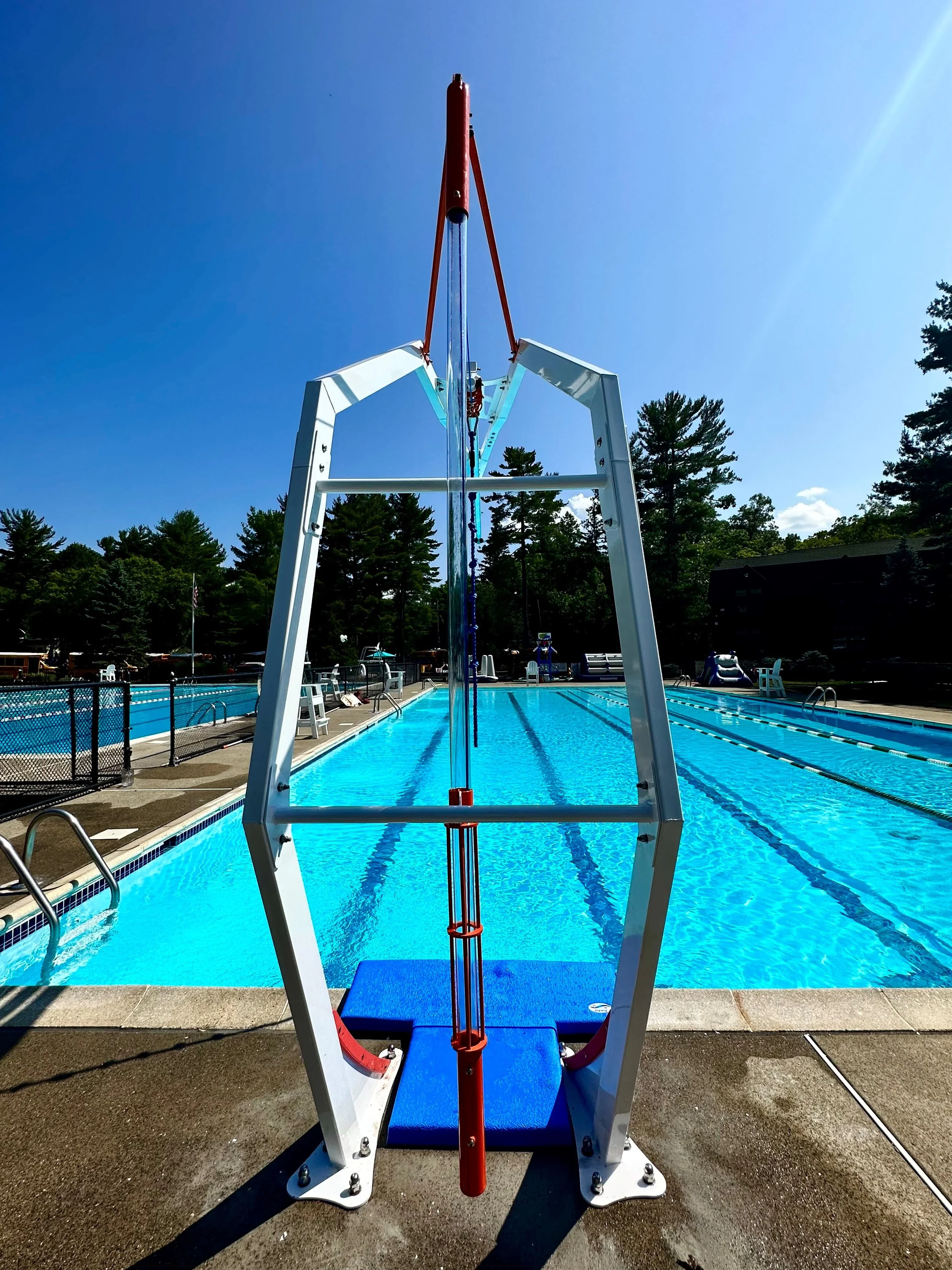 Zip Line Meets Rope Swing — Poolside Adventures | Makers of AquaClimb ...