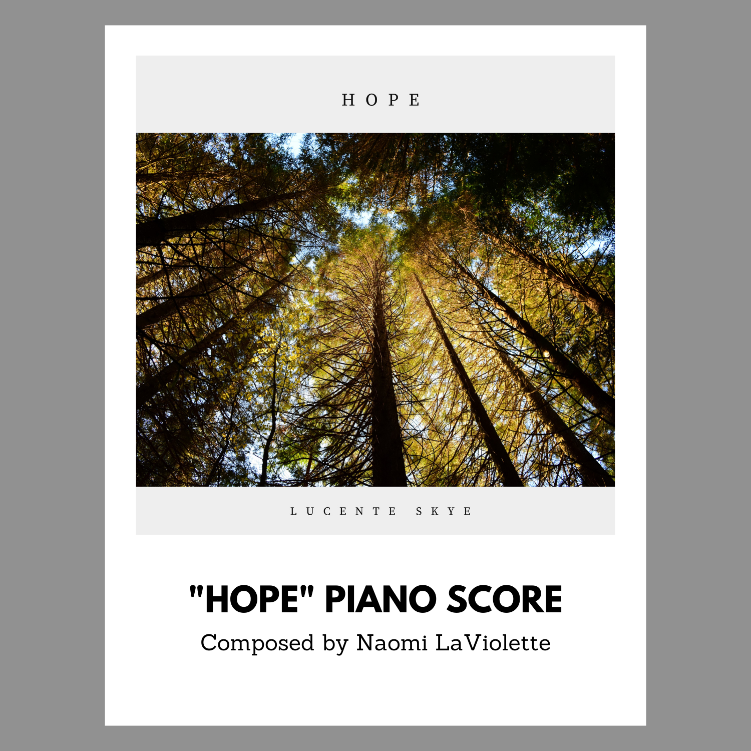 "Hope" Piano Score — Naomi LaViolette