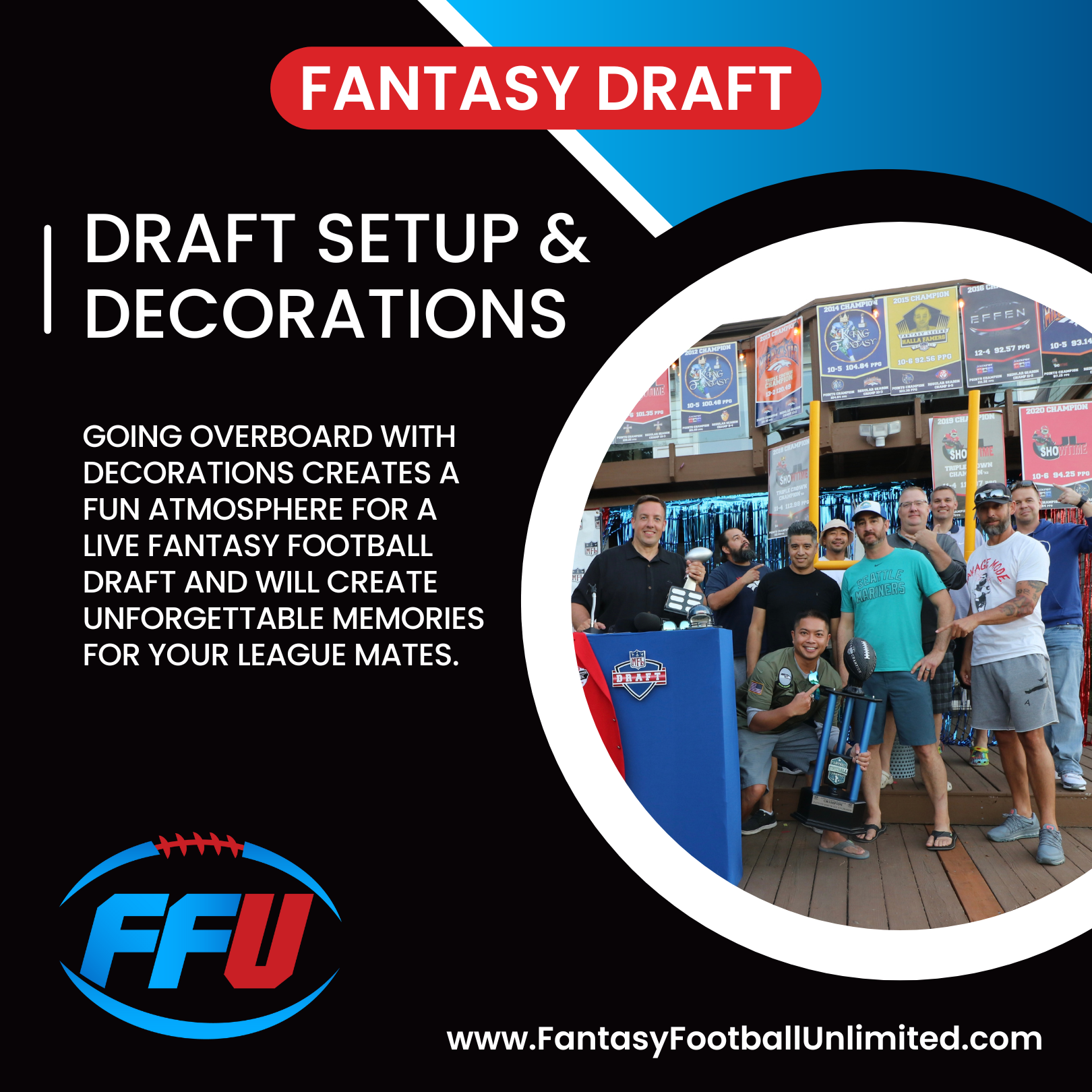 THE BEST LIVE FANTASY FOOTBALL DRAFT IDEAS — Fantasy Football Unlimited