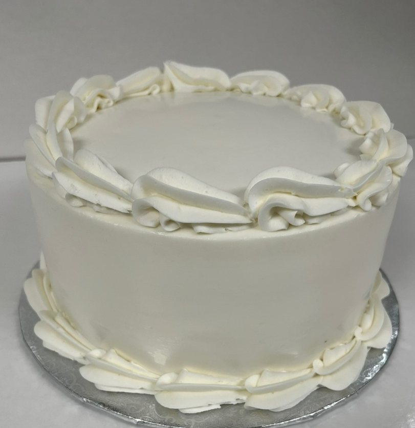 Plain White Birthday Cake