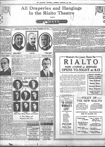About Us — Théâtre Rialto