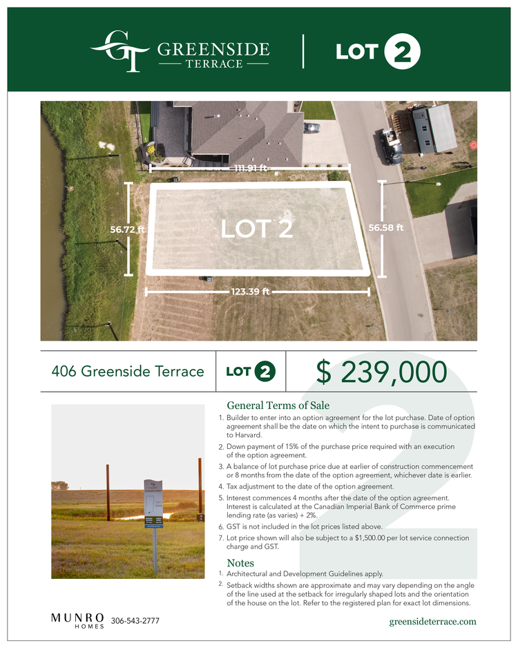 Available Lots — Greenside Terrace