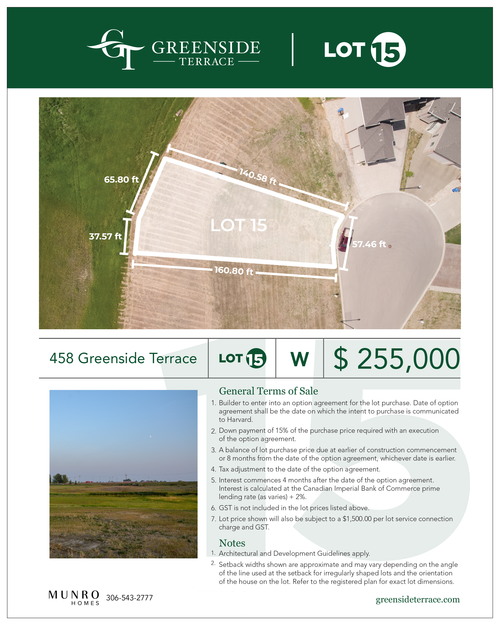 Available Lots — Greenside Terrace