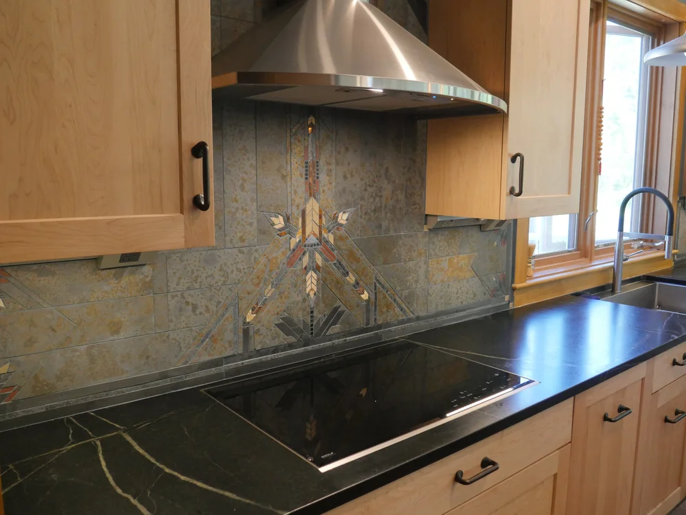 Stone Veneer Backsplash — Poetry of Stone