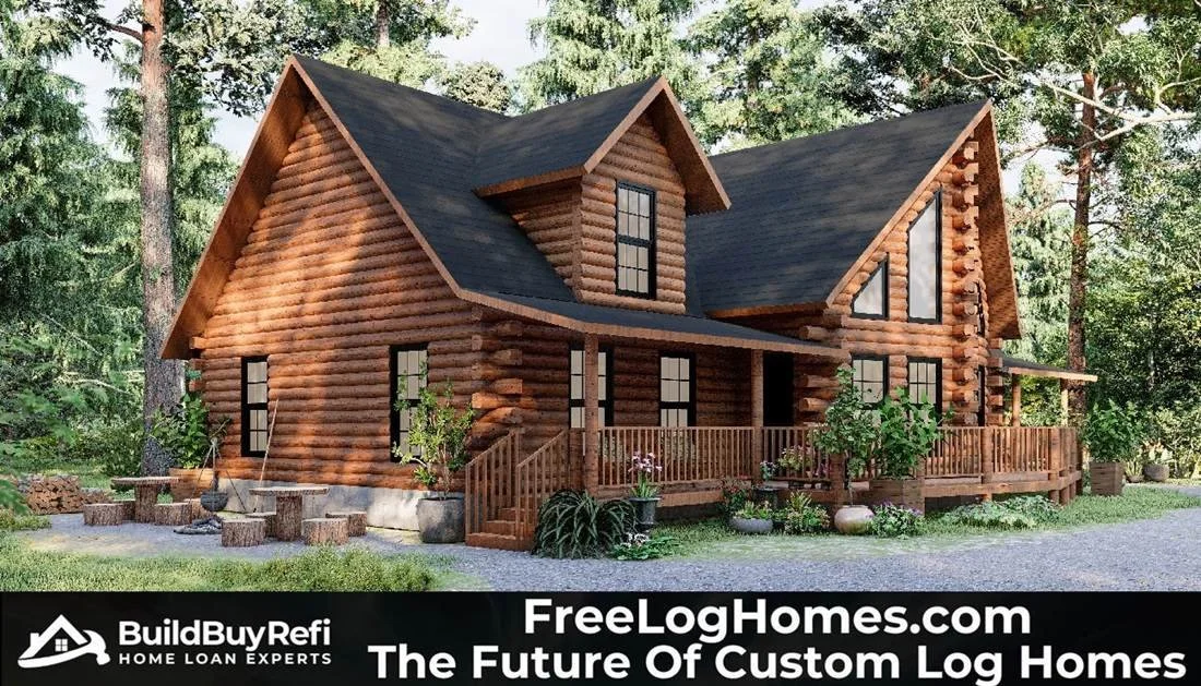 Modern 2 Story Log Homes The Kenzi True North Log Homes