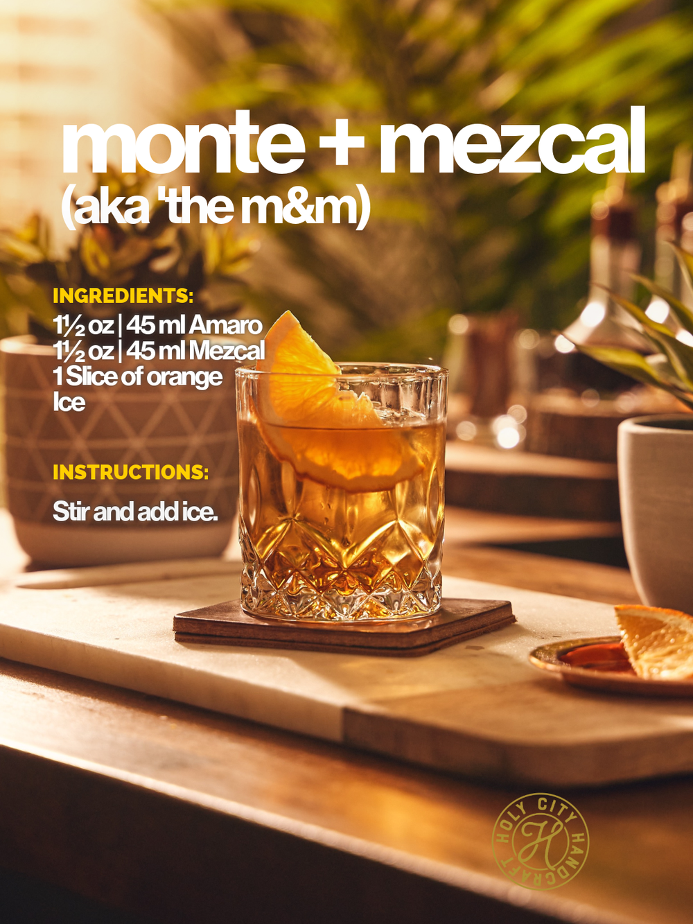 Monte + Mezcal | Is it a Cocktail or a Shot.. (or Both?) | Holy City ...