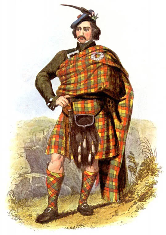 Buchanan Tartan is defined by brilliant colors and an asymmetrical ...