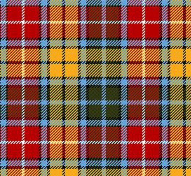 Buchanan Tartan is defined by brilliant colors and an asymmetrical ...
