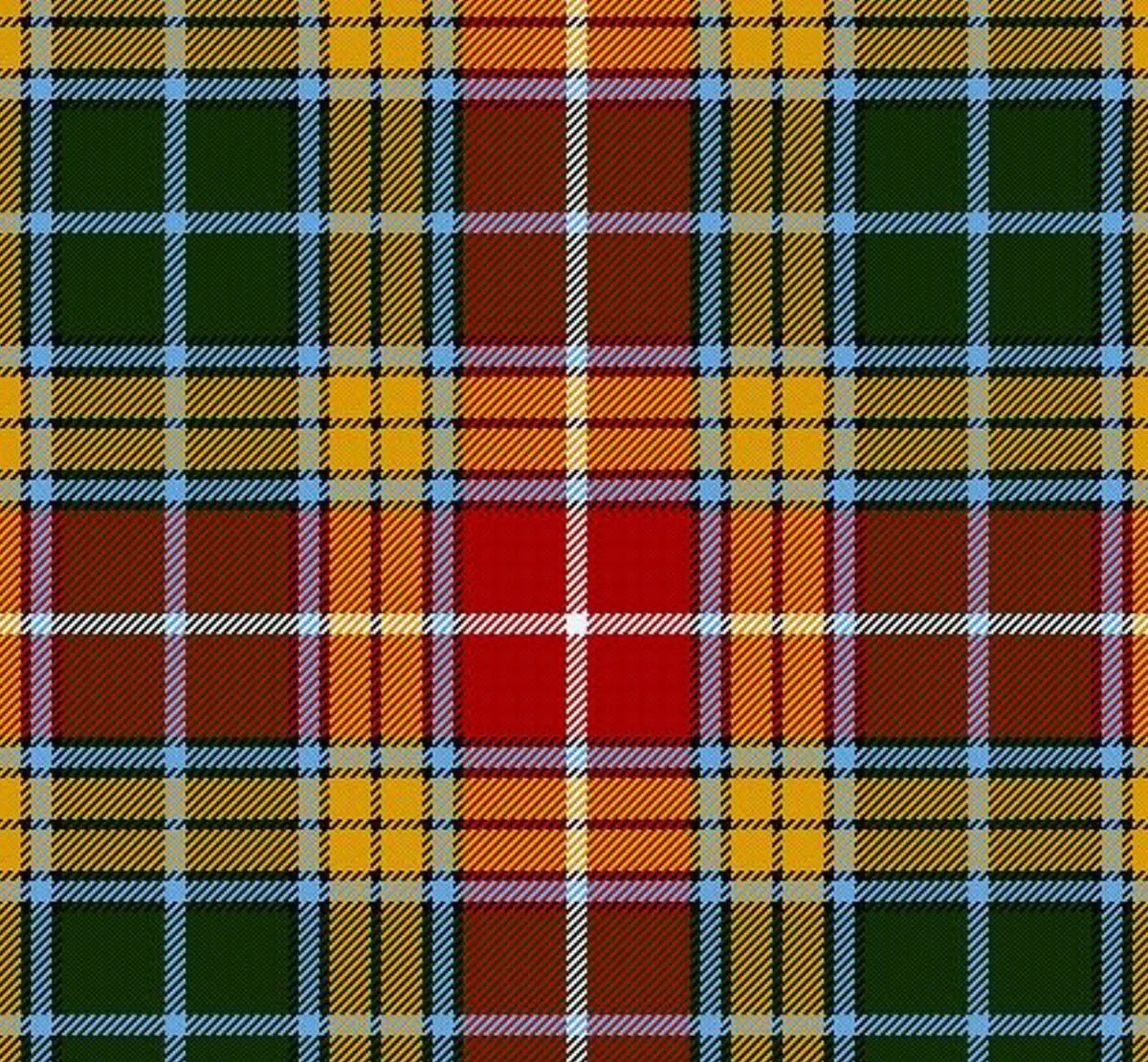 Buchanan Tartan is defined by brilliant colors and an asymmetrical ...