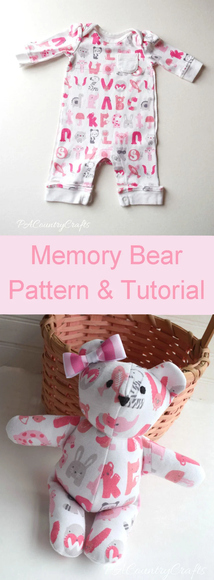 Baby Clothes Memory Bear Pattern and Tutorial — PACountryCrafts