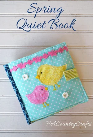 Spring Quiet Book ~ Cover — PACountryCrafts