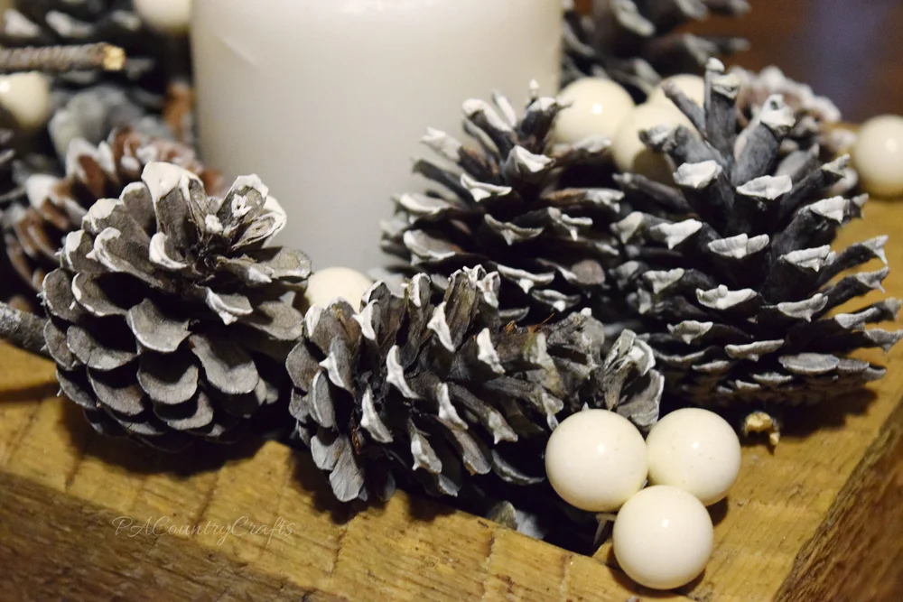 Rustic Winter Pine Cone Centerpiece — PACountryCrafts