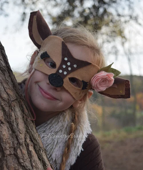 Felt Deer Mask — PACountryCrafts