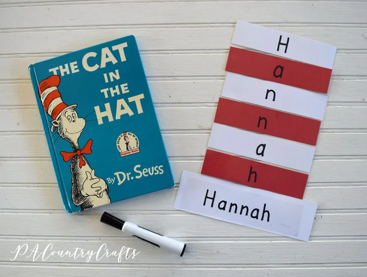Cat in the Hat Name Practice Activity — PACountryCrafts