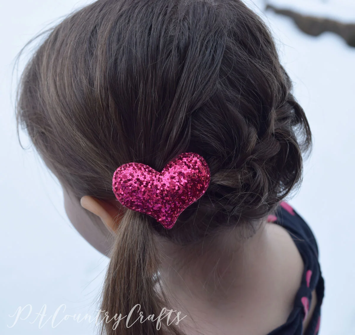 DIY Puffy Heart Hair Clips — PACountryCrafts