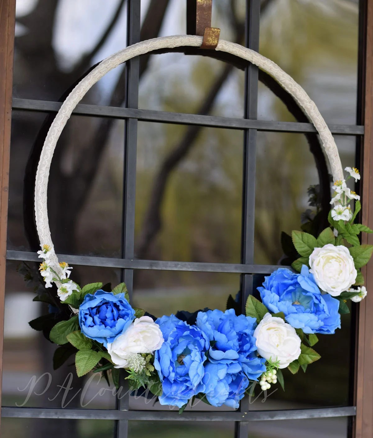 Hula Hoop Wreath Tutorial — PACountryCrafts