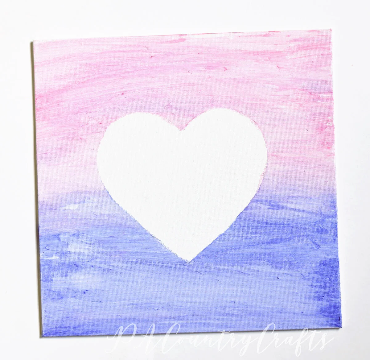 Heart Canvas Kids Craft Tutorial — PACountryCrafts