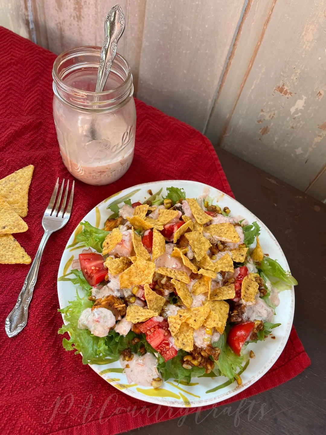 Chicken Taco Salad PACountryCrafts chicken-taco-salad-pacountrycrafts