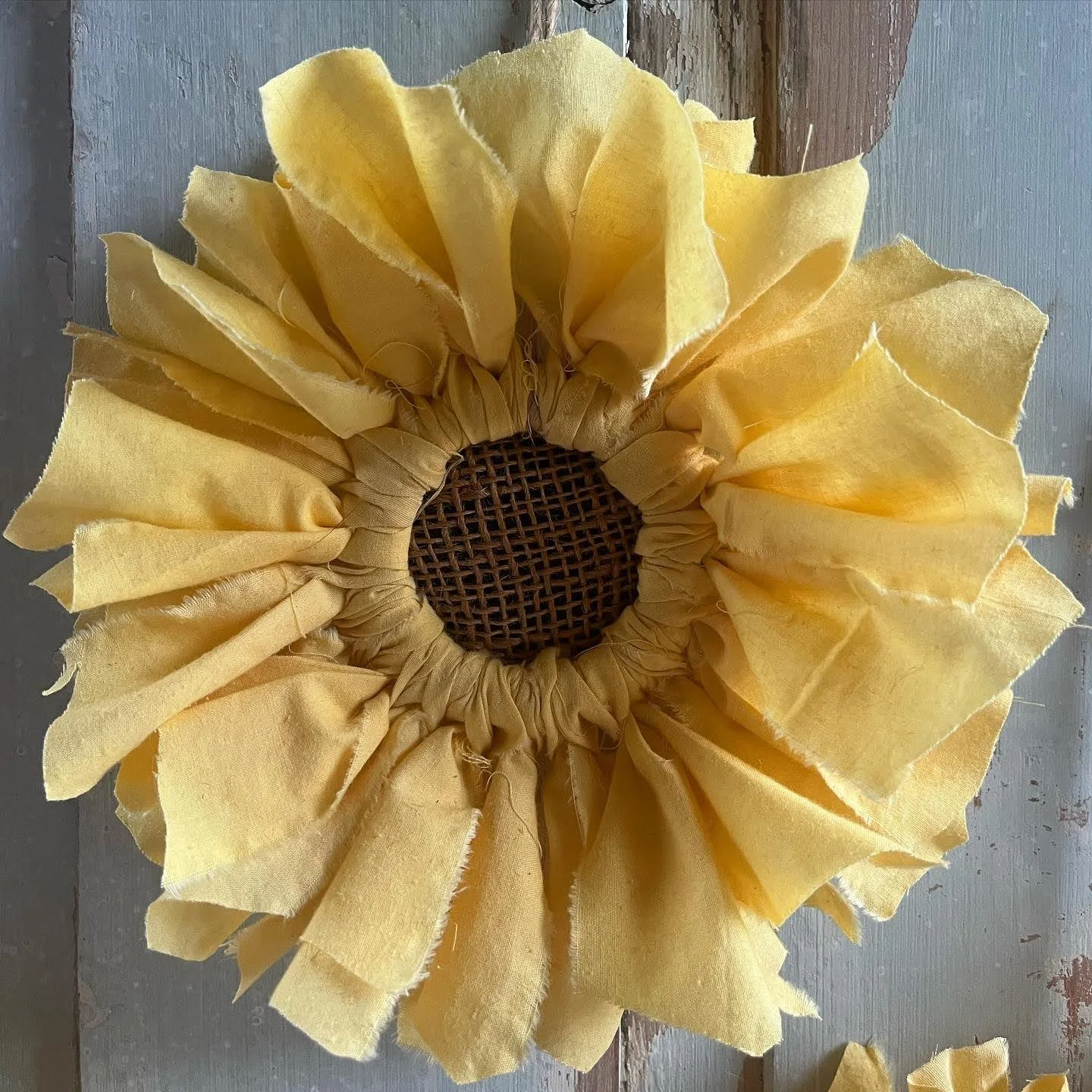 Canning Ring Rag Sunflowers — PACountryCrafts