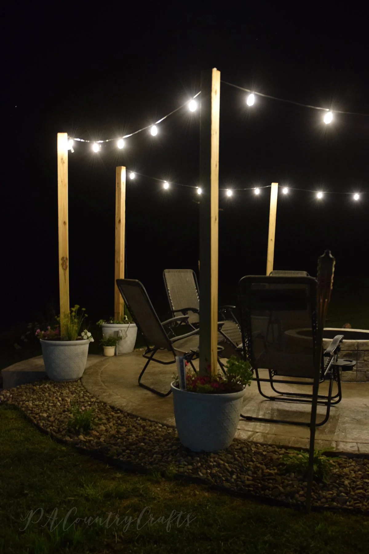 DIY Patio Post Lights — PACountryCrafts