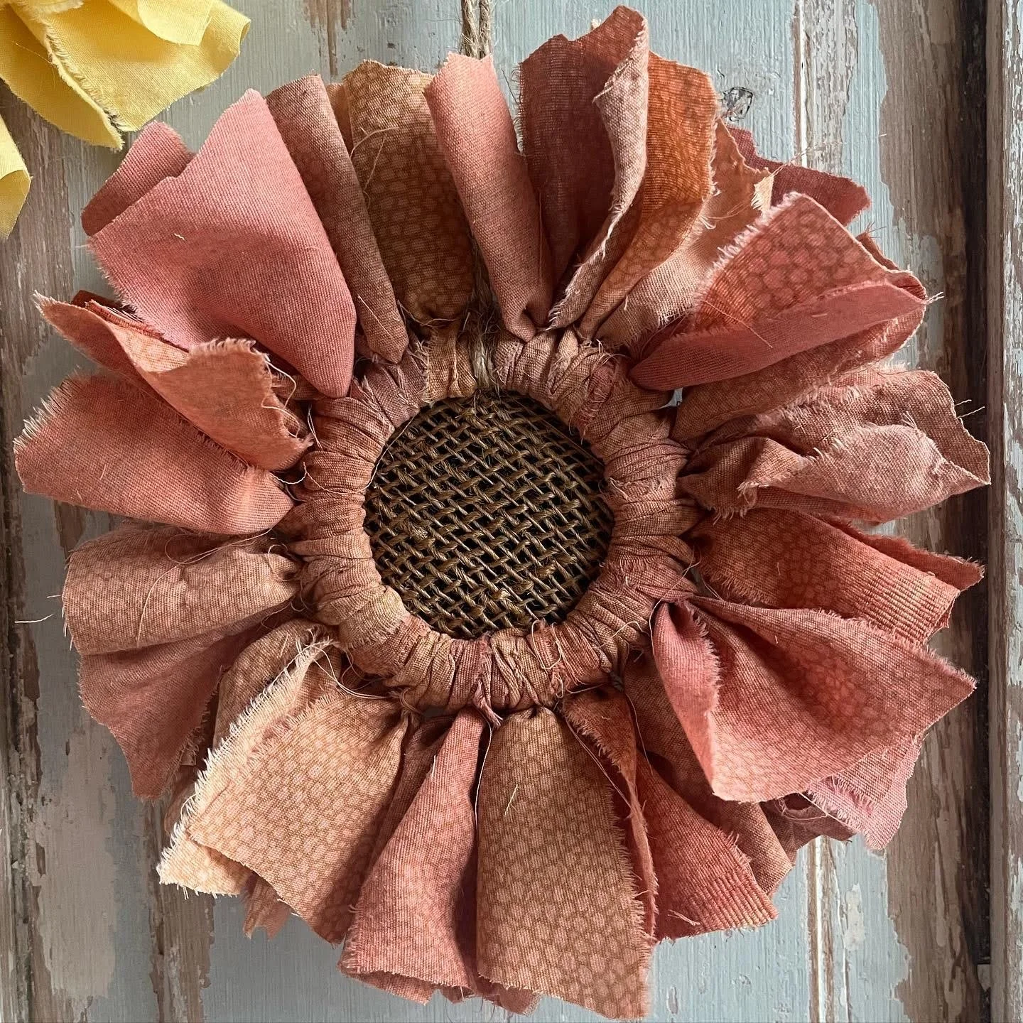 Canning Ring Rag Sunflowers — PACountryCrafts