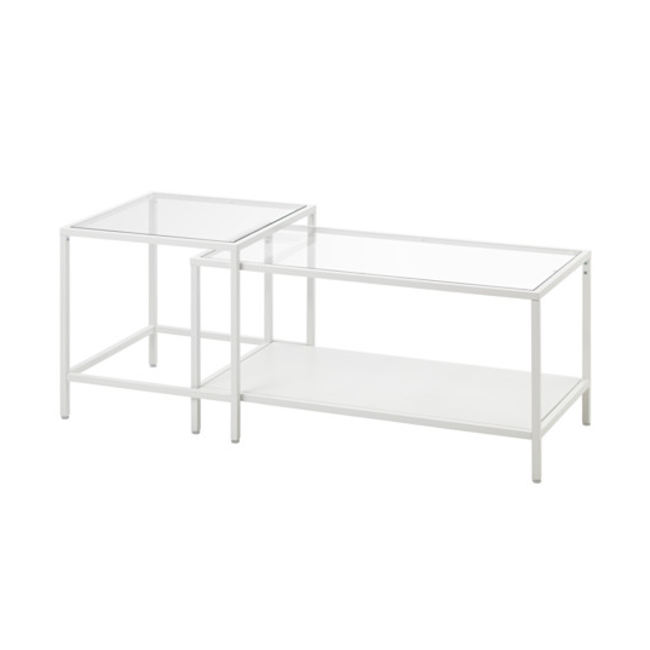White Nesting Coffee Table
