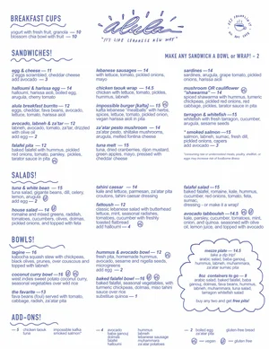 Menu — Cafe Alula