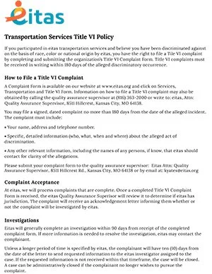 Transportation — Eitas