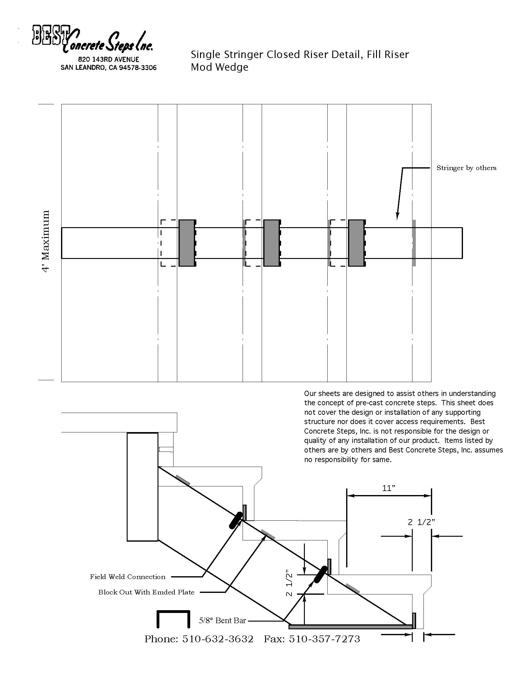 Embed Plate For Stairs