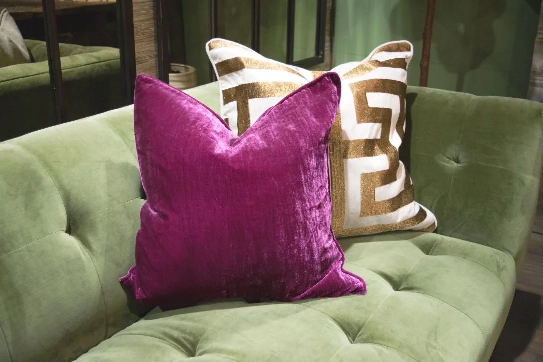 RASPBERRY VELVET PILLOW | White Door Events