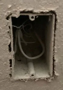 Missing Cover Plate — Two Moose Home Inspections