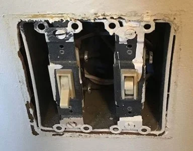 Missing Cover Plate — Two Moose Home Inspections