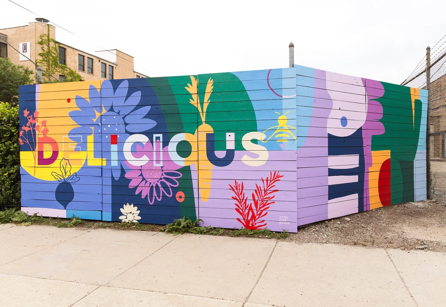 Mural: Big Delicious Planet — Emmy Star Brown