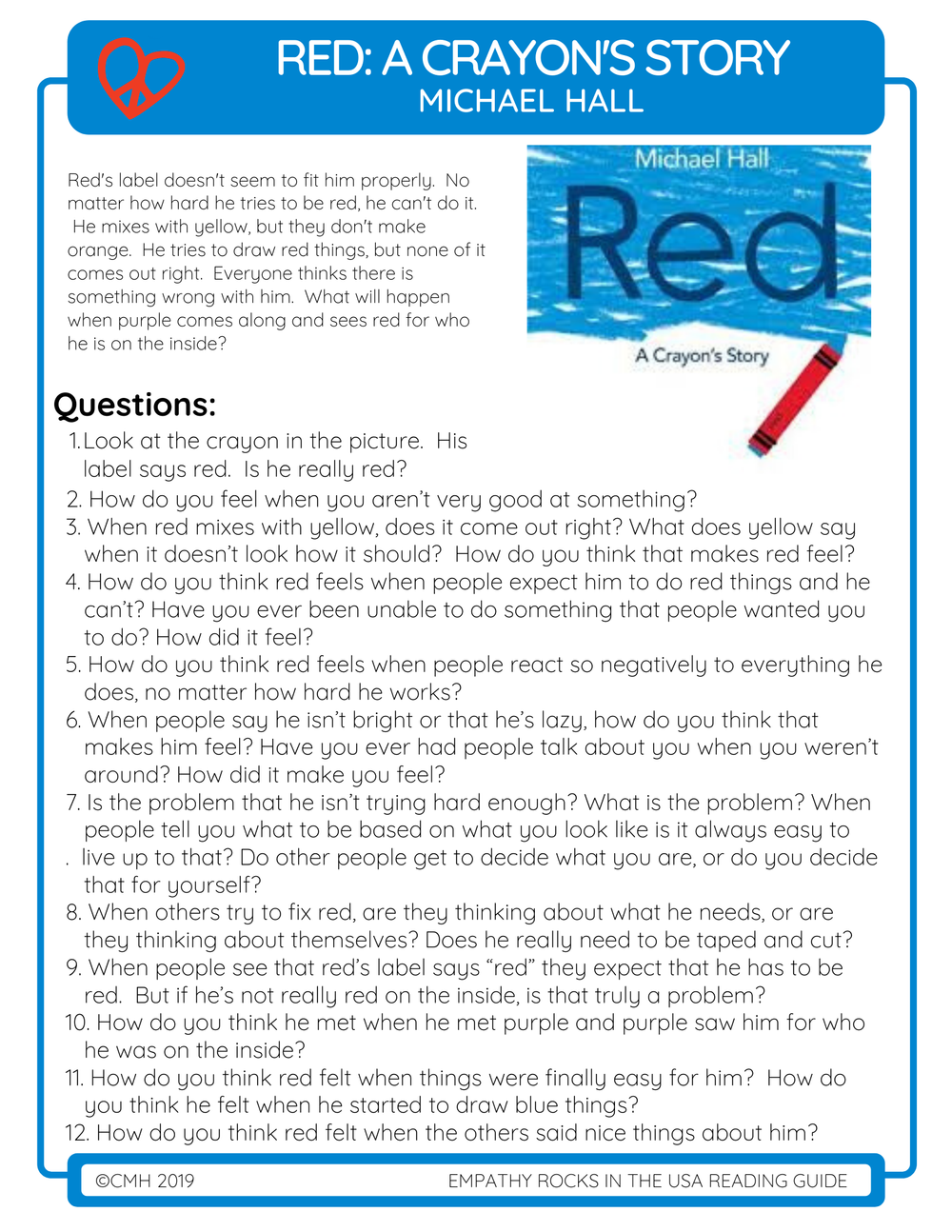 Red: A Crayon's Story — I Choose Empathy