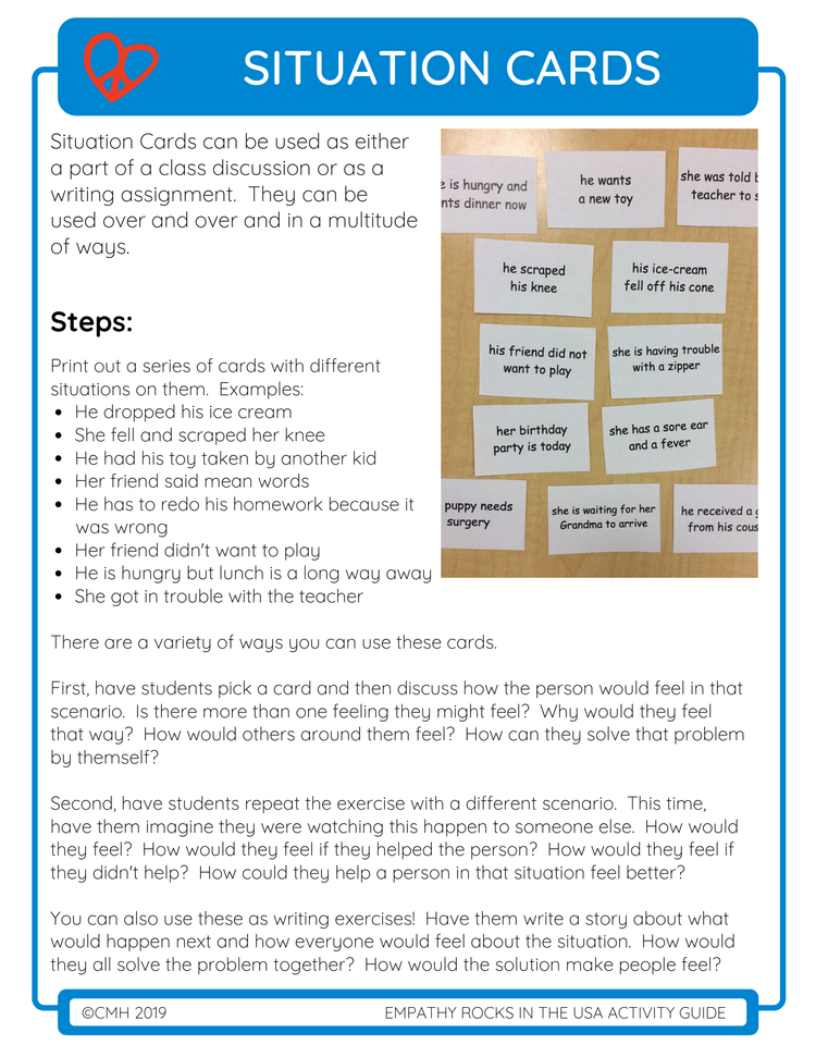 Situation Cards — I Choose Empathy