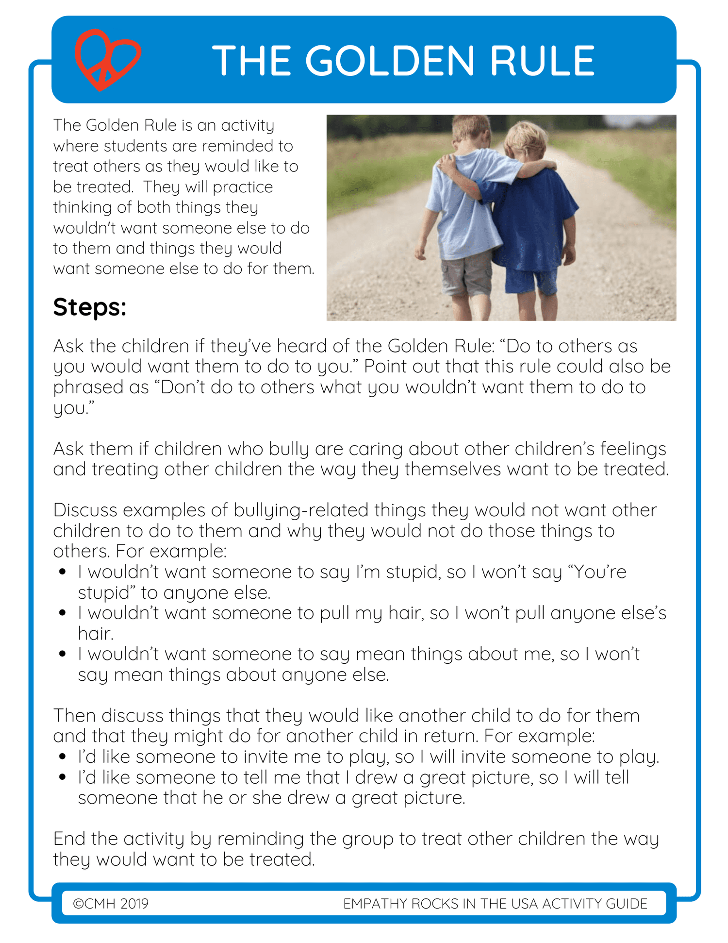 The Golden Rule — I Choose Empathy