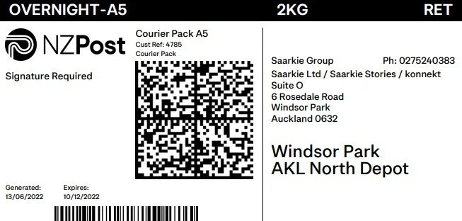 Courier Documents — Saarkie Limited