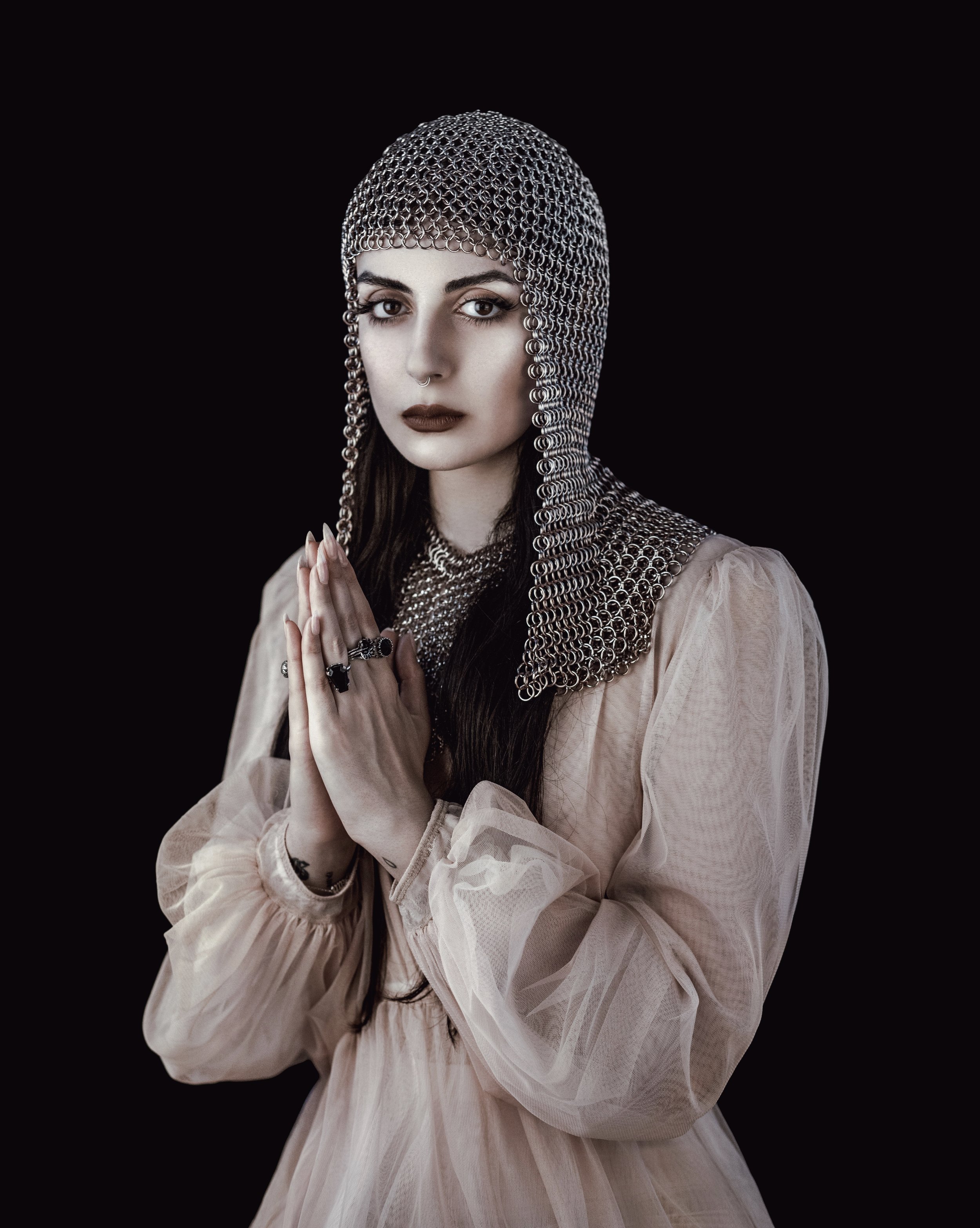 Custom Chainmail Coif Headdress — It Is Known