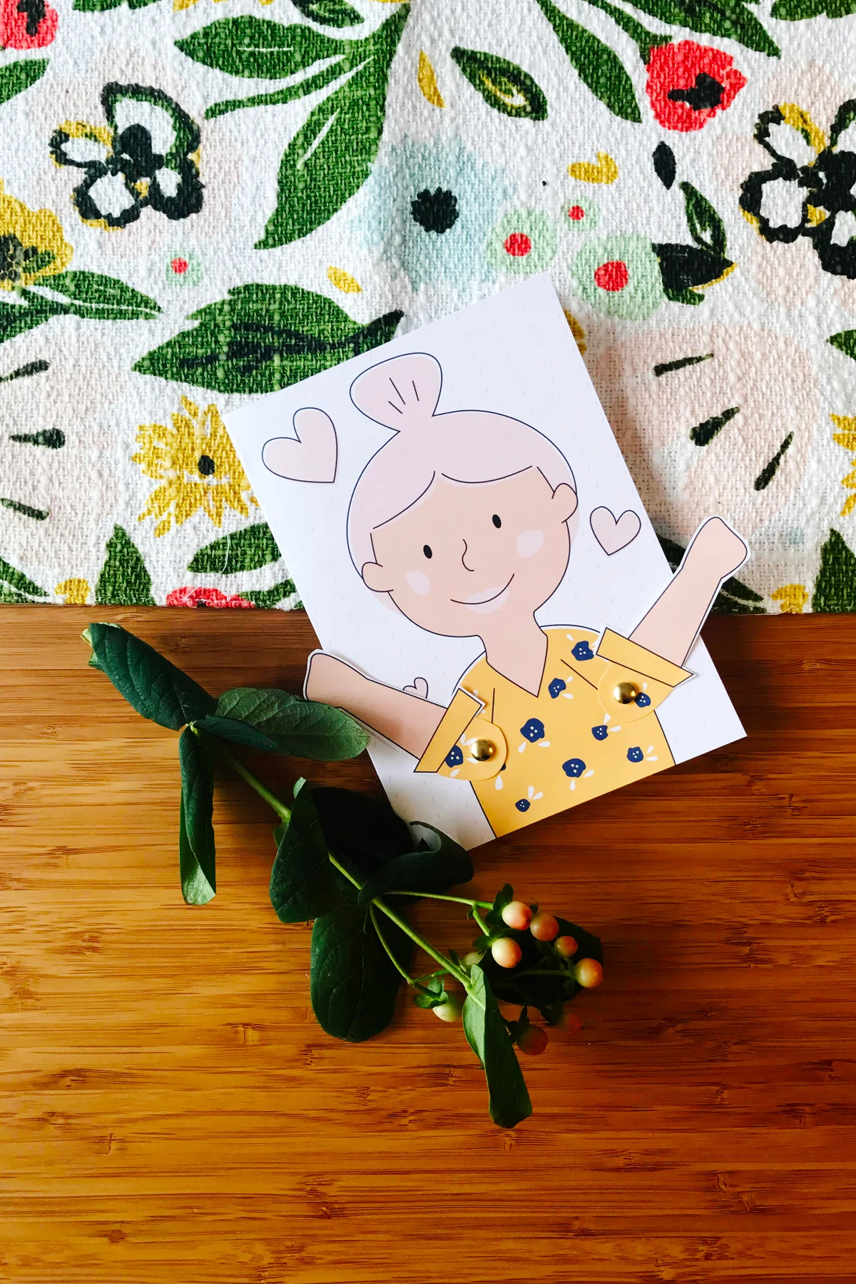 Free printable: Mini-Me Mother's Day Card — EM VDH