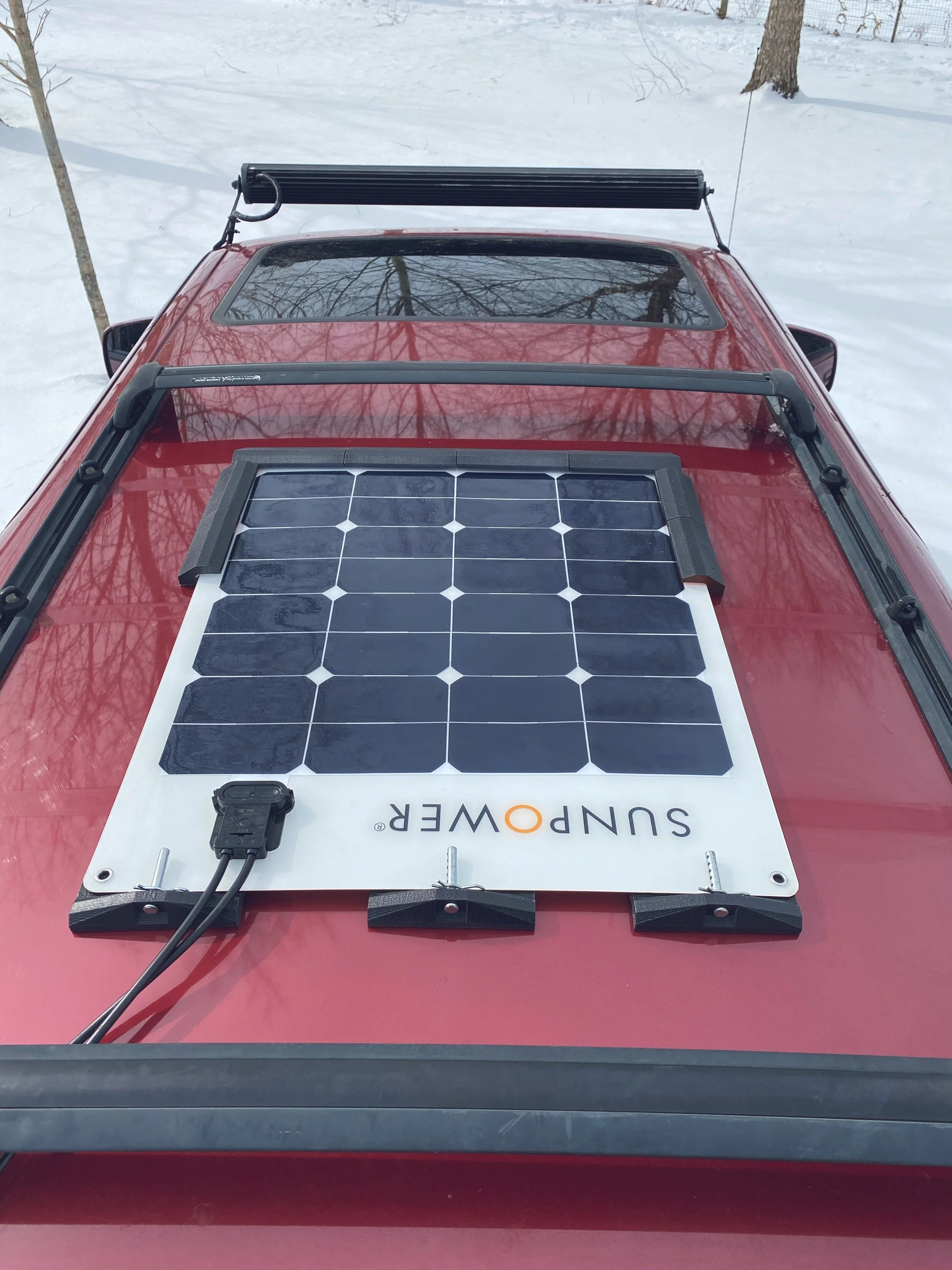 Flexible Solar Panel Mounts for Vehicle Hoods — phillips solar